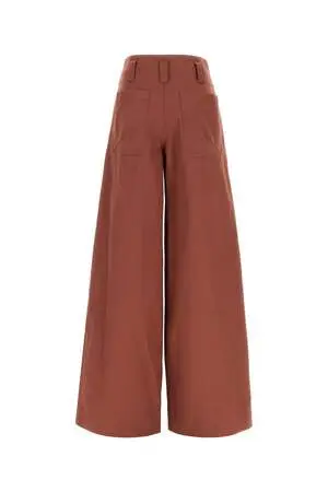 Chloé Cotton Wide-leg Pant