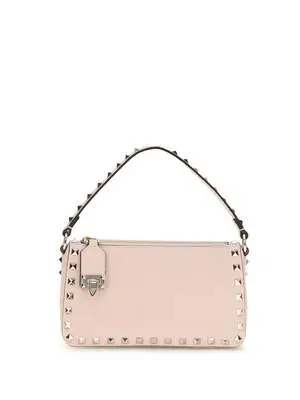 Valentino Garavani Rockstud Leather Shoulder Bag - Pink