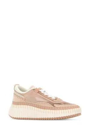 Chloé Fabric Nama Sneakers - Pink
