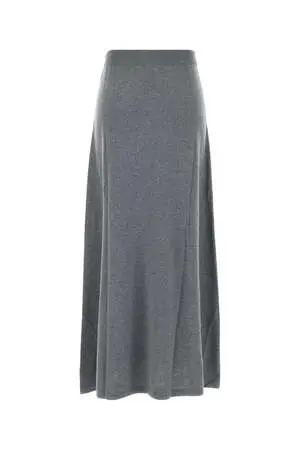 LISA YANG Cotton Blend Adrienne Skirt - Gray