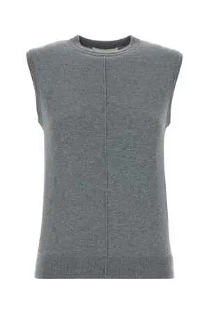 LISA YANG Grey Cotton Blend Agna Vest - Gray