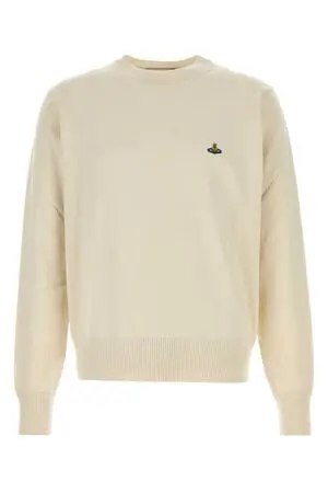 VIVIENNE WESTWOOD Ivory Cotton Blend Alex Sweater - White