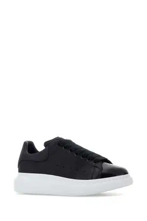 Alexander McQueen Leather Sneakers With Heel