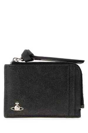 VIVIENNE WESTWOOD Leather Card Holder - Black