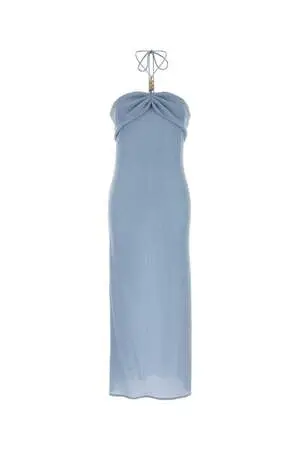 Magda Butrym Light Stretch Lyocell Blend Dress - Blue