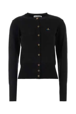 VIVIENNE WESTWOOD Cotton Blend Bea Cardigan - Black
