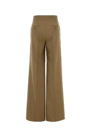 Max Mara Camel Wool Blend Wide-leg Bronte Pant