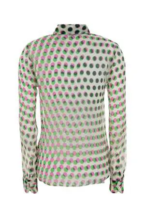 Dries Van Noten Printed Chiffon Cloudy Shirt