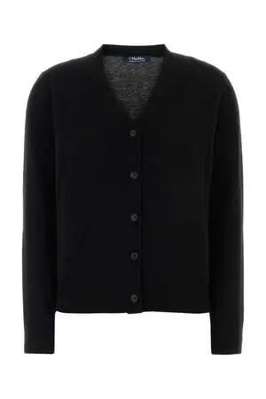 Max Mara S Wool Ribes Cardigan - Black