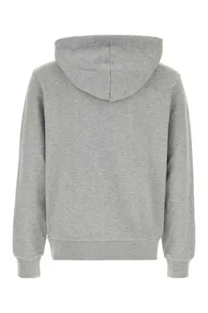 A.p.c. Melange Grey Stretch Cotton Sweatshirt