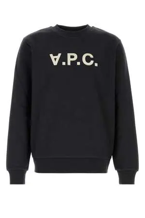 A.p.c. A.P.C. Men Black Stretch Cotton Sweatshirt Black