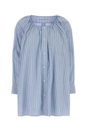 Alexander Wang Embroidered Poplin Shirt Dress - Multicolor