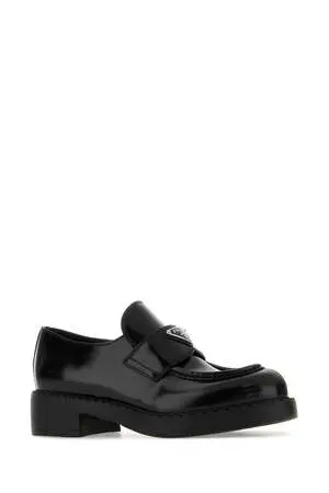 Prada Leather Loafers - Black