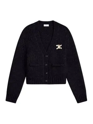 Celine Silk And Cashmere Cardigan - Black