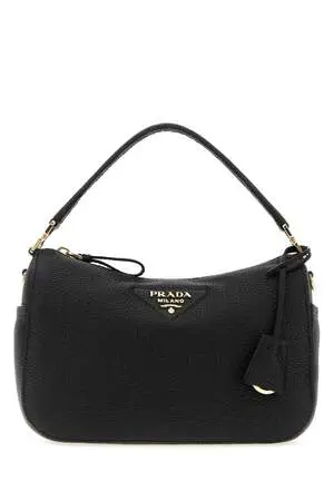 Prada Leather Small Handbag - Black