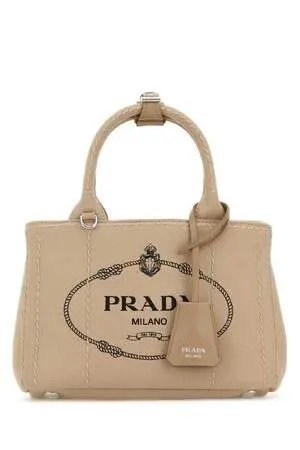 Prada Canvas Mini Handbag - Brown