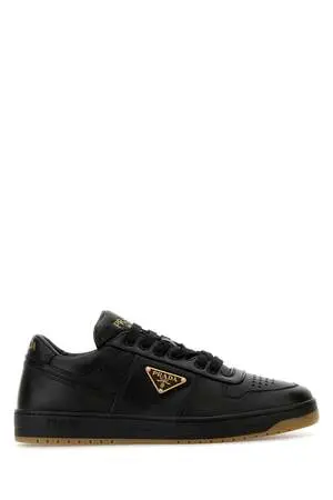 Prada Nappa Leather Downtown Sneakers - Black
