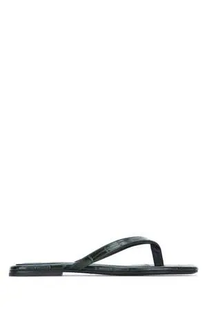 TOTEME Croco-embossed Flip Flops - Multicolor