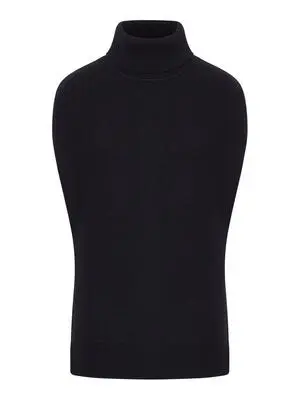 TOTEME Double-knit Wool Vest - Black