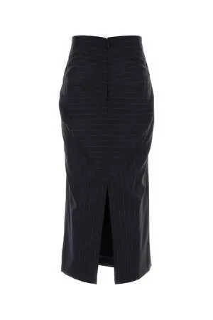 Givenchy Embroidered Wool Skirt
