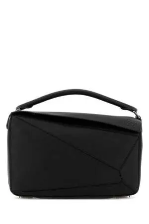 Loewe Leather Large Puzzle Handbag - Black