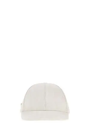 Prada Denim Baseball Cap - White