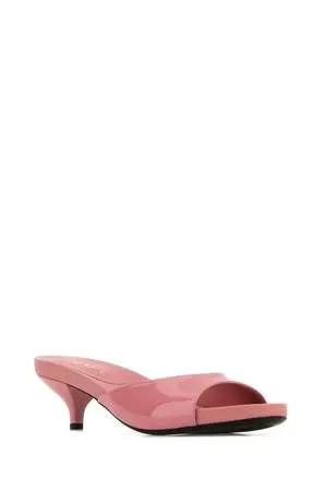Prada Leather Mules - Pink