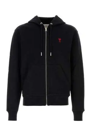 AMI Paris Cotton Sweatshirt - Black