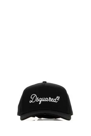 Dsquared2 Cotton Baseball Cap - Black