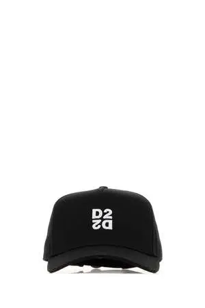 Dsquared2 Cotton Baseball Cap - Black