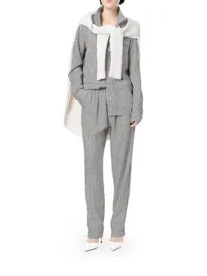 TOM FORD Striped Silk Trousers - Multicolor