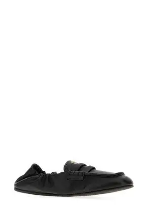 Miu Miu Nappa Leather Loafers - Black