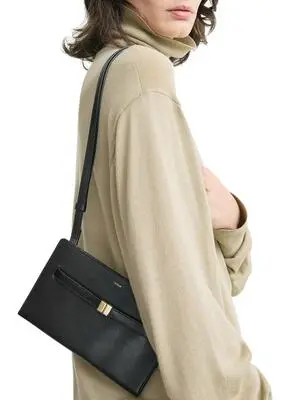 TOTEME Leather Shoulder Bag With Belt