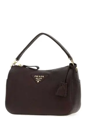 Prada Dark Leather Small Handbag