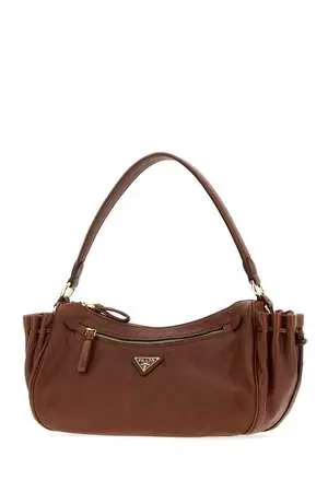 Prada Caramel Leather Small Shoulder Bag