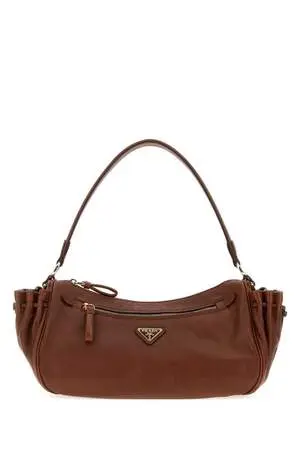 Prada Caramel Leather Small Shoulder Bag - Brown