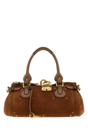 Chloé Suede Paddington Shopping Bag - Brown
