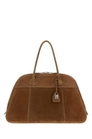 Miu Miu Suede Vivant Shopping Bag - Brown