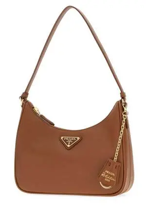 Prada Caramel Leather Re-edition 2005 Shoulder Bag - Brown