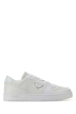 Prada Leather Downtown Sneakers - White