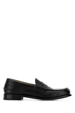 Prada Leather Loafers - Black