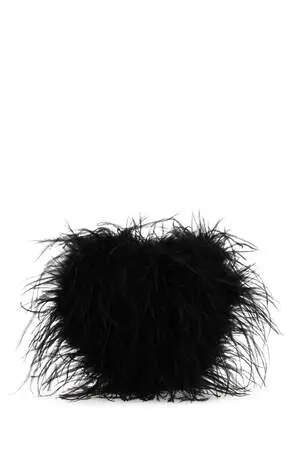 Alexander Wang Feathers Clutch - Black