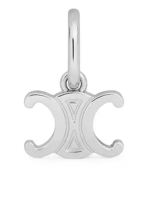 Celine Triomphe Charms In Rhodium-plated Brass - Silver