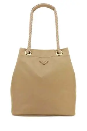 Prada Beige Re-nylon Large Mariner Bucket Bag - Brown