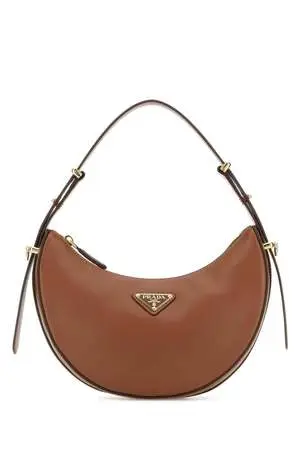 Prada Caramel Leather Arquã¨ Handbag