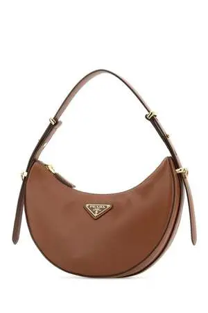 Prada Caramel Leather Arquã¨ Handbag