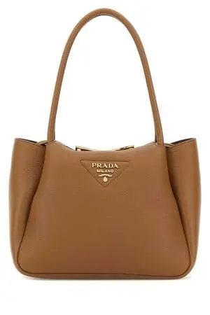 Prada Camel Leather Small Handbag - Brown