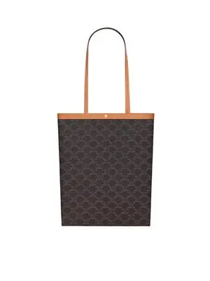 Celine Medium Flat Shopper In Triomphe Fabric - Multicolor