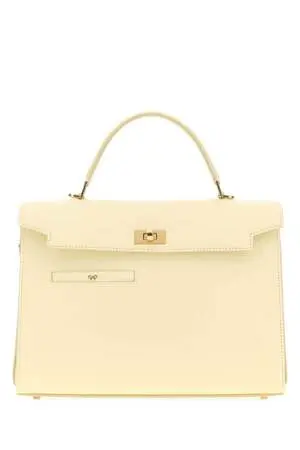 ANYA HINDMARCH Pastel Leather Mortimer Handbag - Yellow
