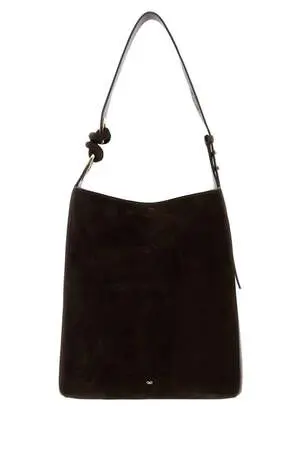 ANYA HINDMARCH Suede Ringo Bucket Bag - Brown